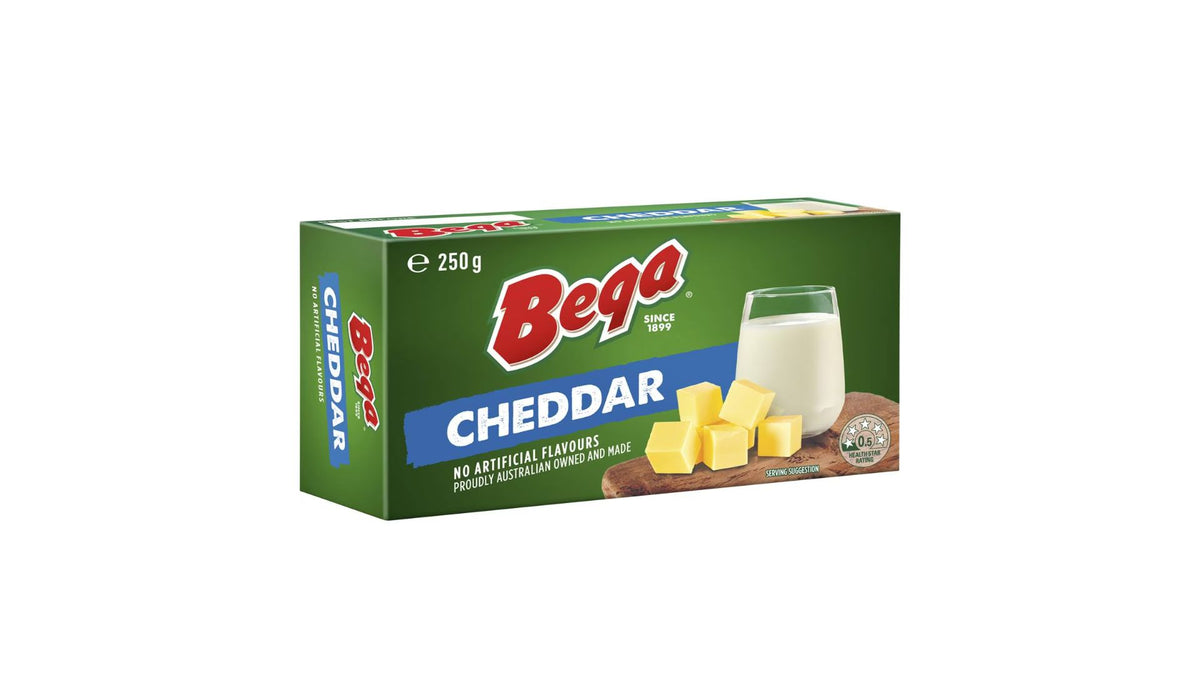 Bega Cheddar Cheese Block 250g – Press & Grocers Co.