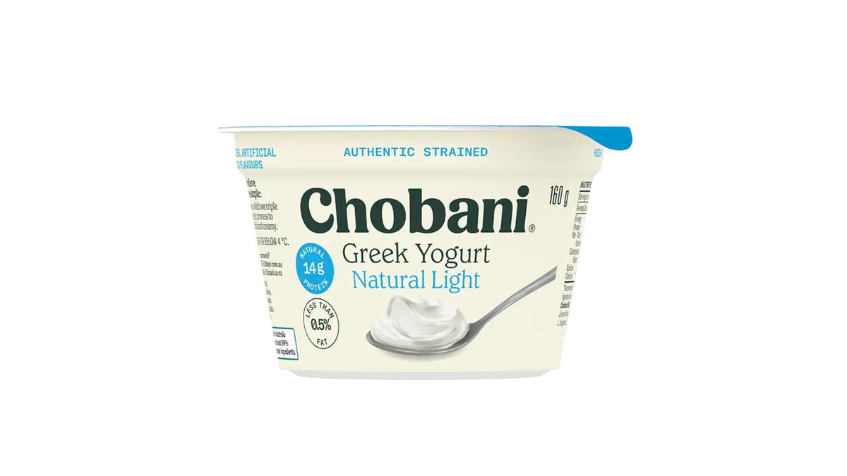 Chobani Greek Yoghurt Tub Natural Light 160g – Press & Grocers Co.
