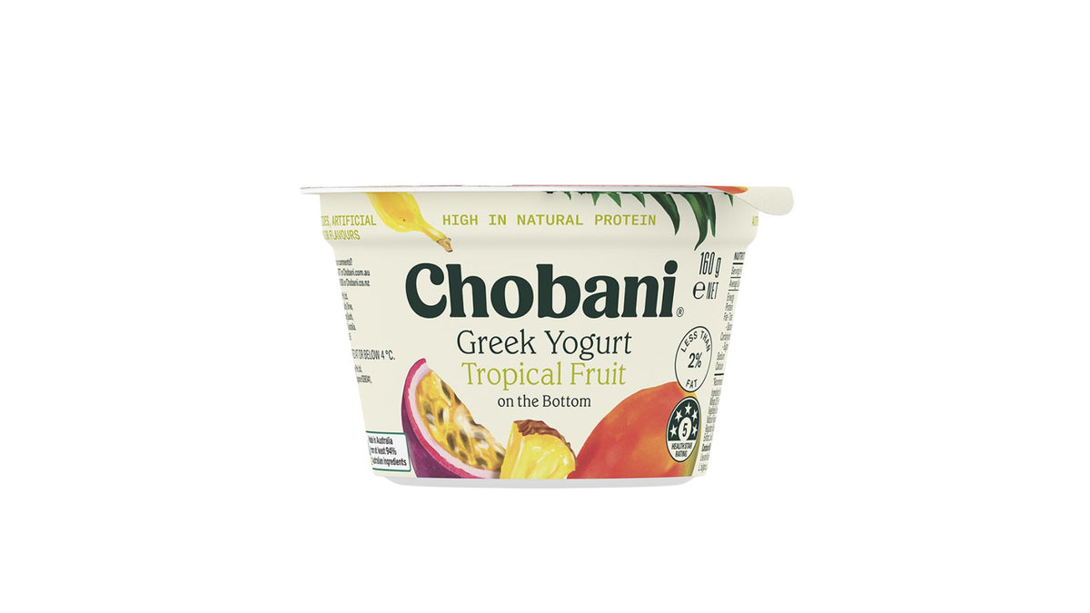 Chobani Greek Yoghurt Tub Tropical 160g – Press & Grocers Co.