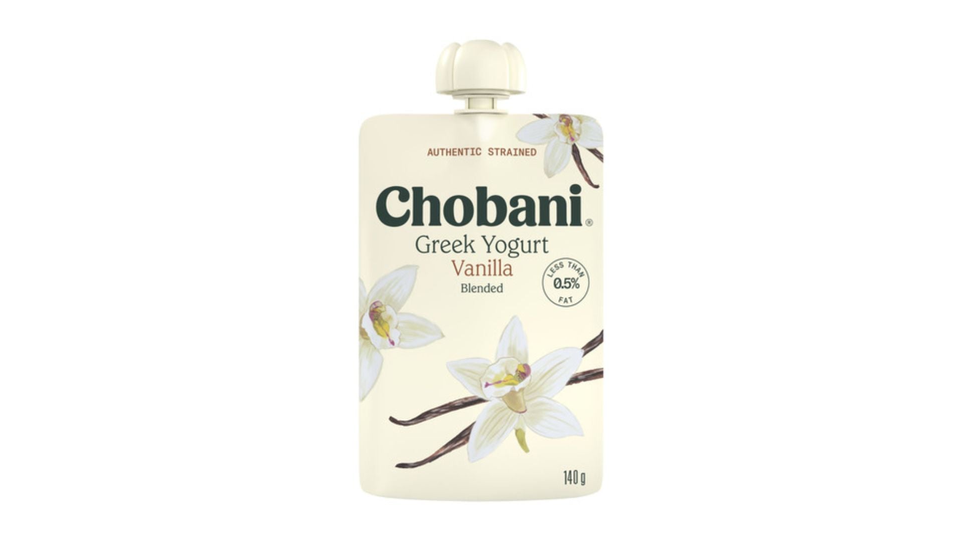 Chobani Greek Yoghurt Vanilla Pouch 140g – Press & Grocers Co. Chobani Greek Yoghurt Vanilla Pouch 140g – Press & Grocers Co.