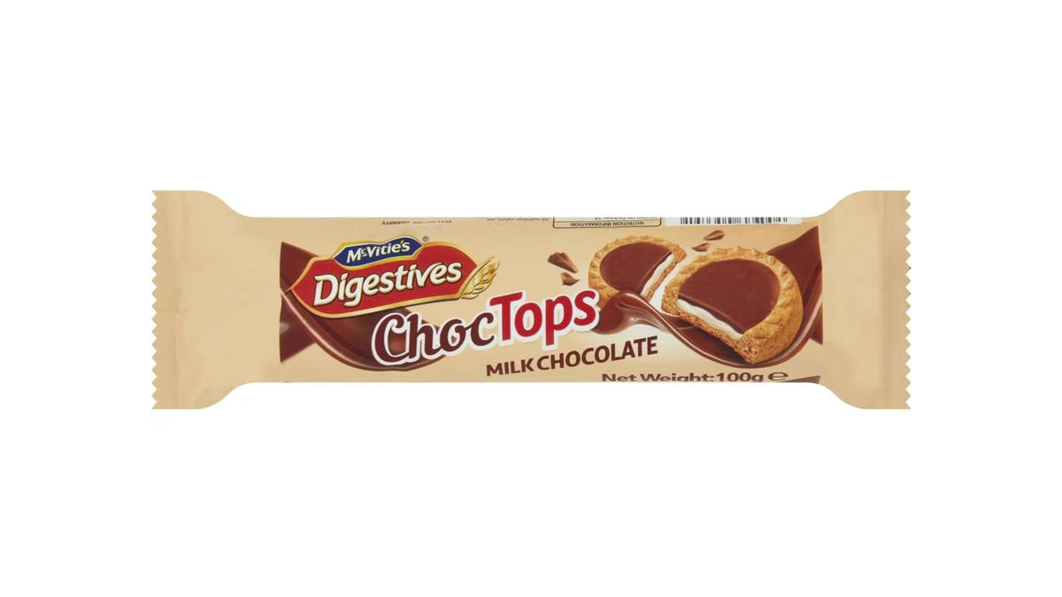 Mcvitie's Digestives Choc Tops Milk Choc 100g – Press & Grocers Co.