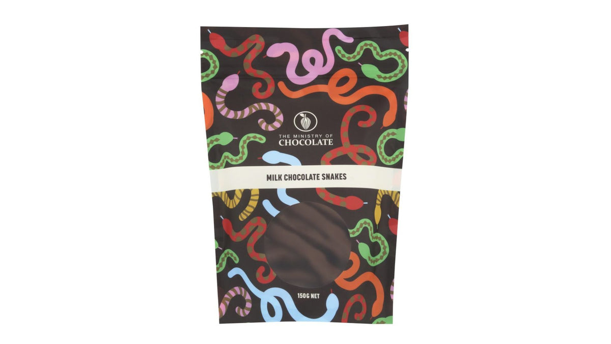 Ministry of Chocolate Milk Choc Snakes 150g – Press & Grocers Co.