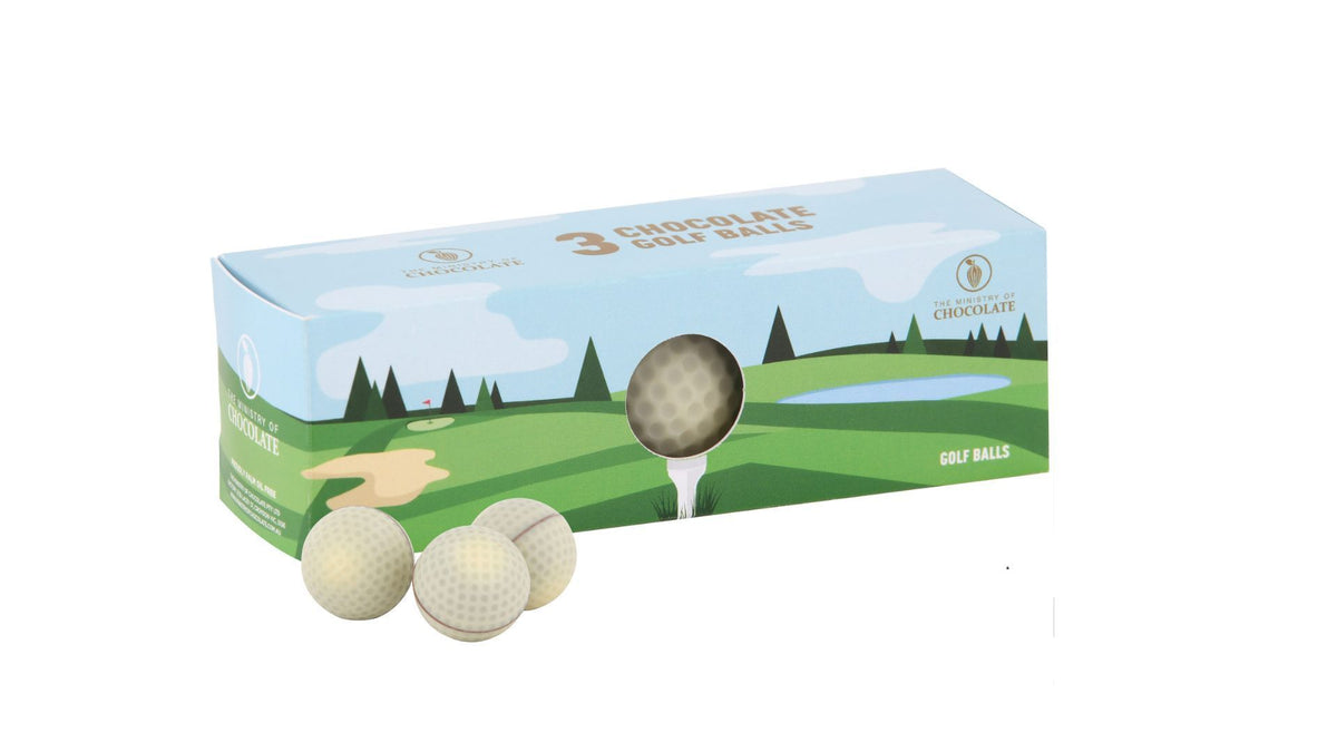 Ministry of Chocolate Milk Chocolate Golf Ball Gift 3pk 60g – Press ...