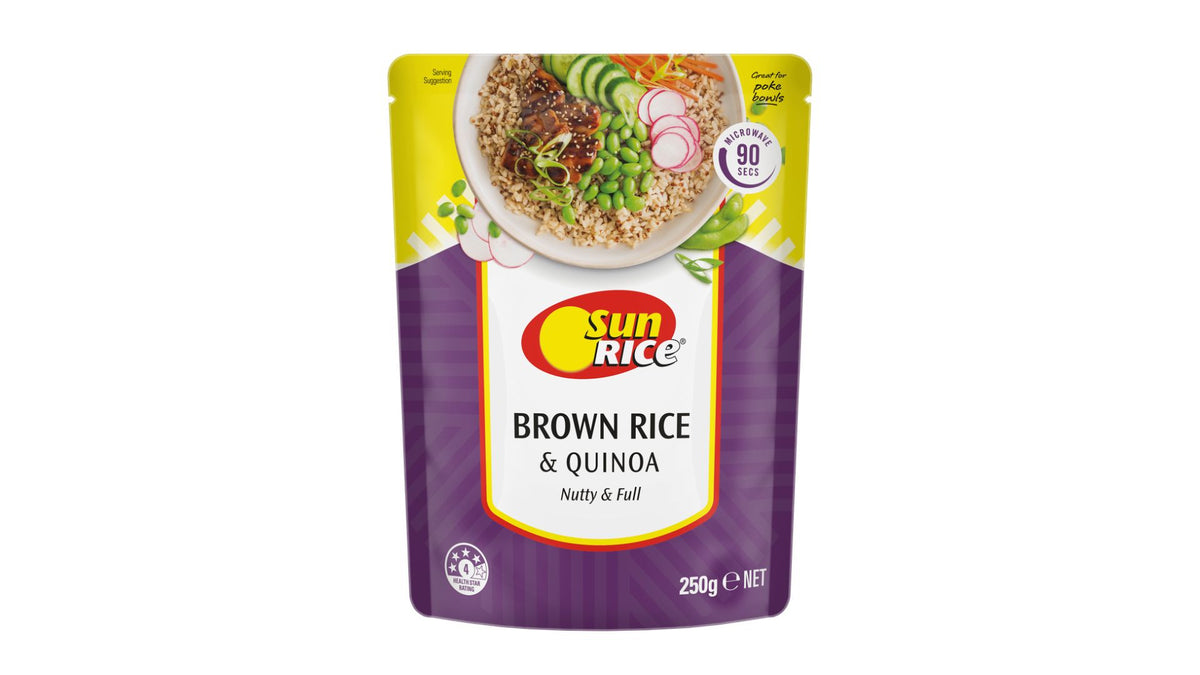 Sunrice Microwave Brown Rice & Quinoa Pouch 250g – Press & Grocers Co.