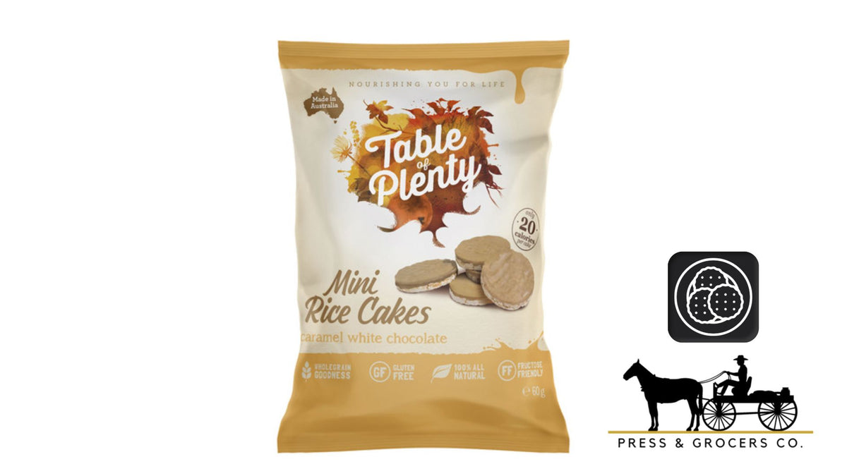 Table Of Plenty Mini Rice Cakes Caramel White Choc 60g – Press ...
