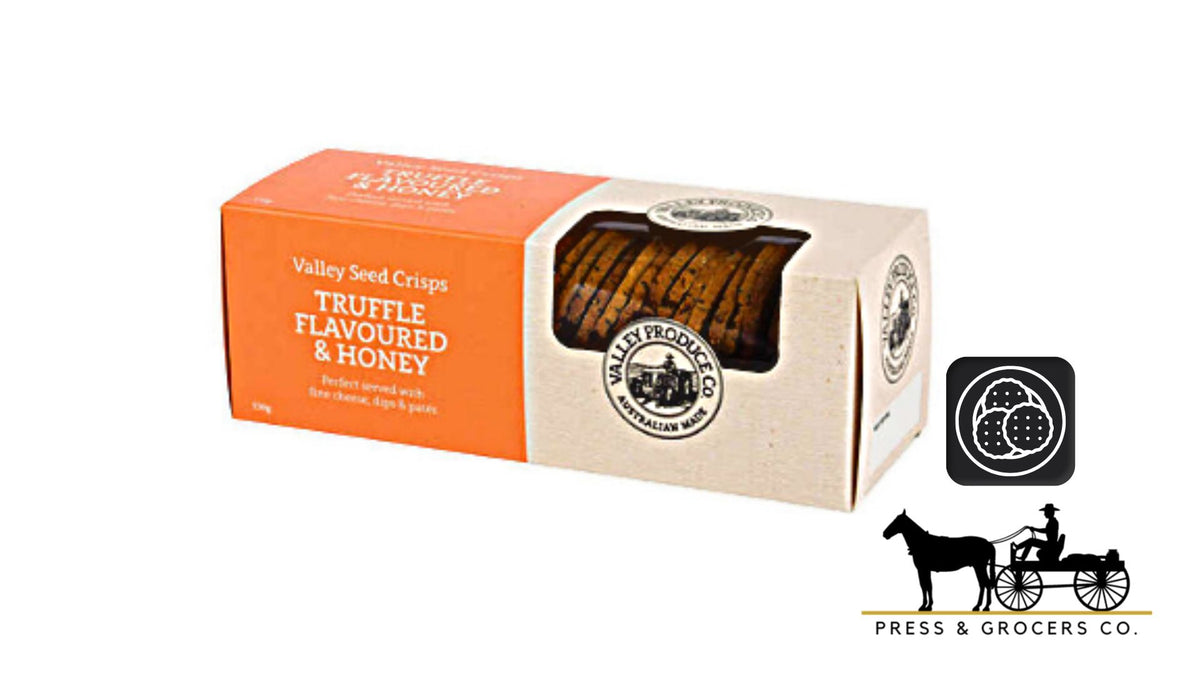 Valley Produce Co Seed Crisps Truffle & Honey 150g – Press & Grocers Co.
