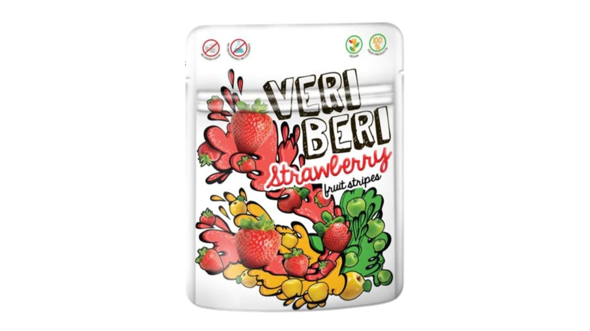 Veri Beri Fruit Strawberry Stripes 50g – Press & Grocers Co.