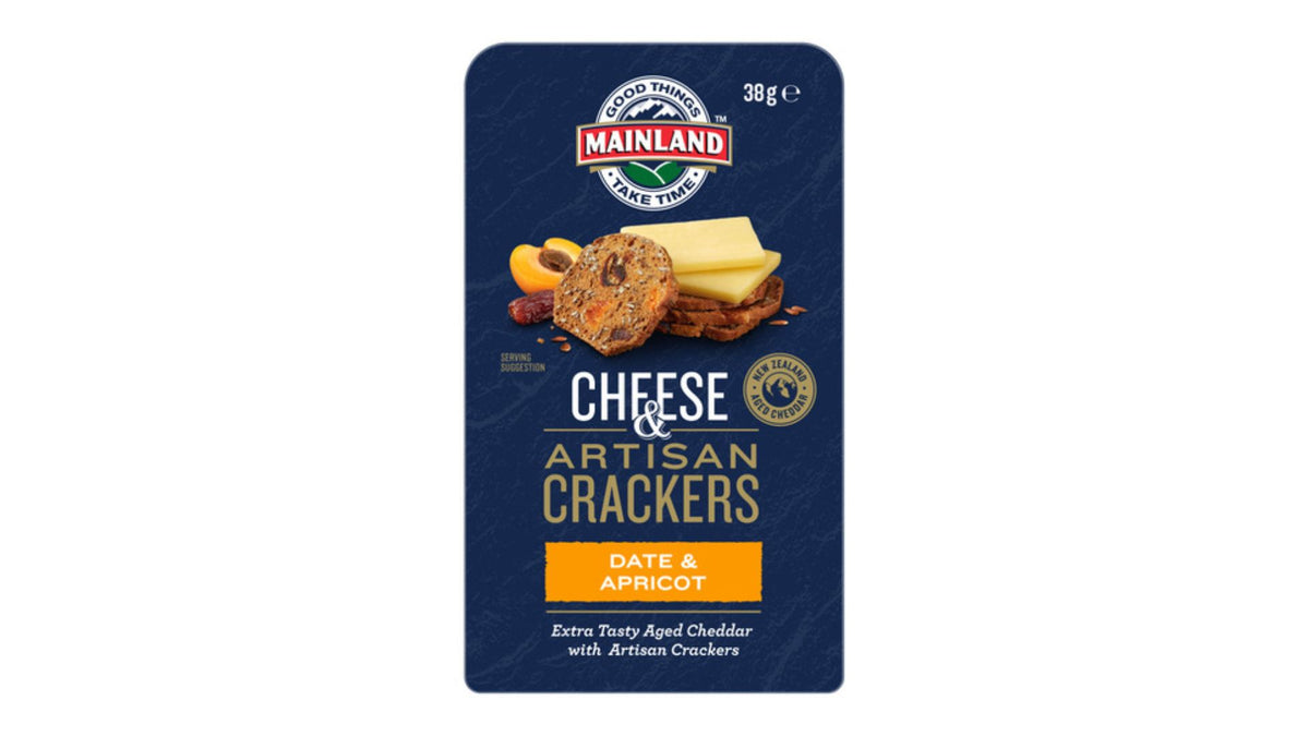 Mainland OTG Cheese & Artisan Crackers Date & Apricot 38g – Press ...
