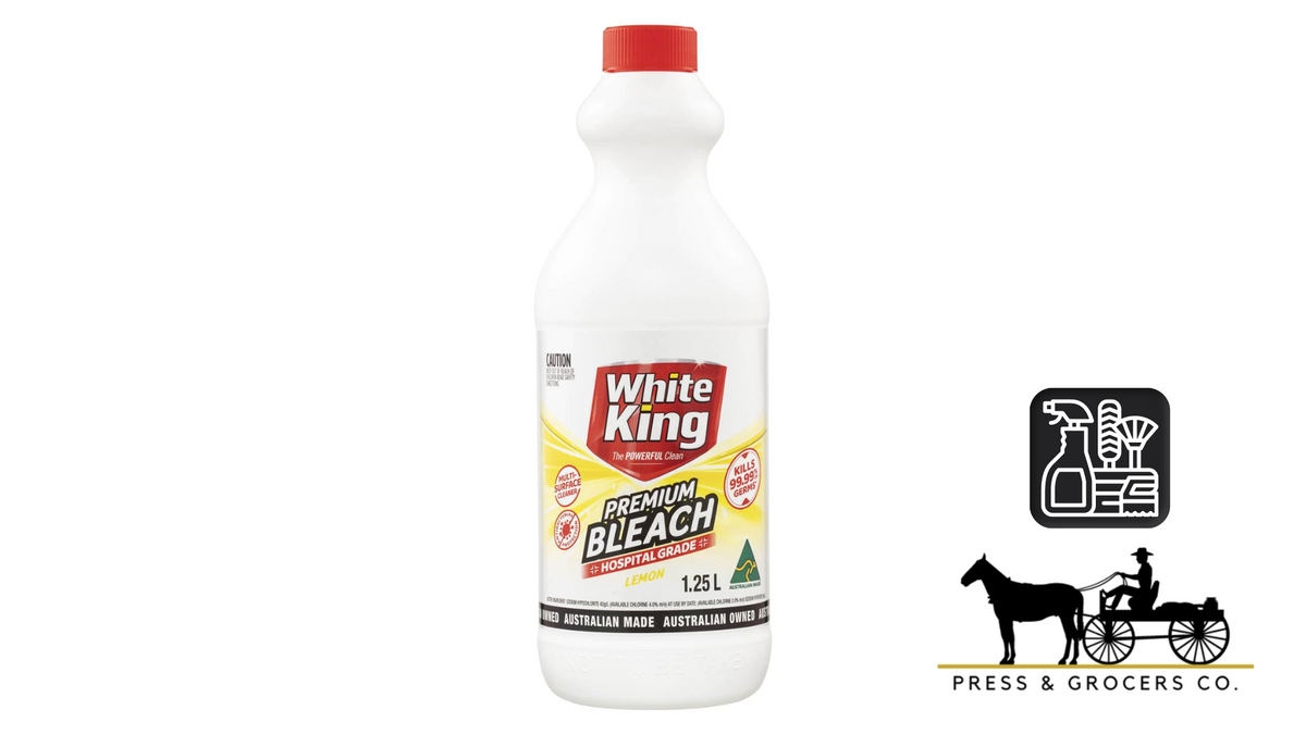White King Bleach Reg 1.25L – Press & Grocers Co.