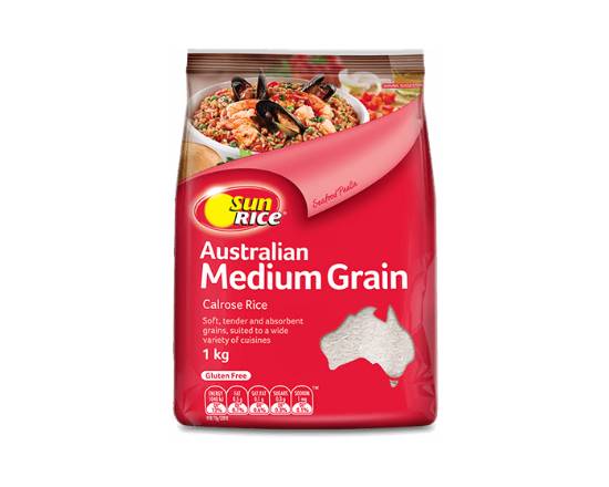 Sunrice Australian Medium Grain Calrose Rice 1kg – Press & Grocers Co.