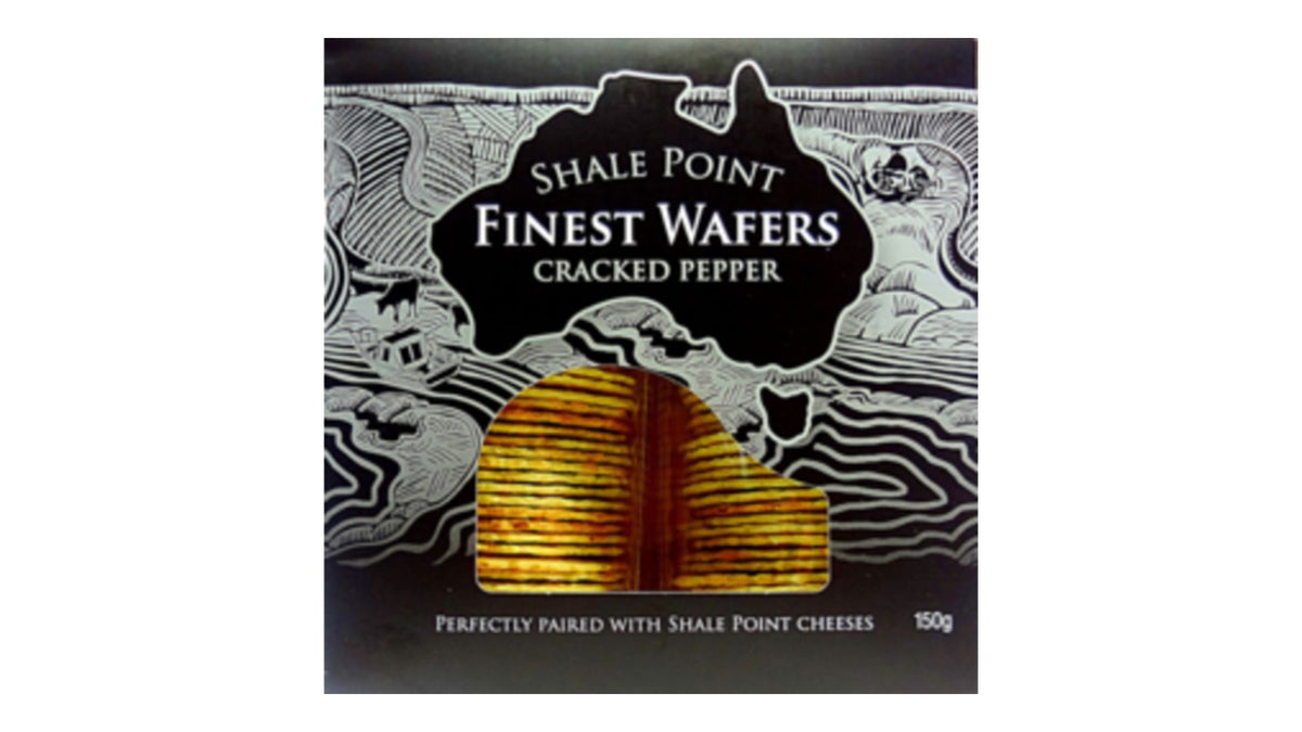 Shale Point Finest Wafers Cracked Pepper 150g – Press & Grocers Co.