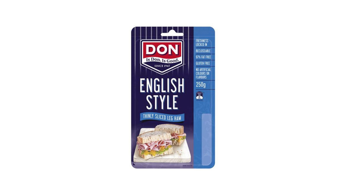 Don English Style Thinly Sliced Leg Ham 250g – Press & Grocers Co.