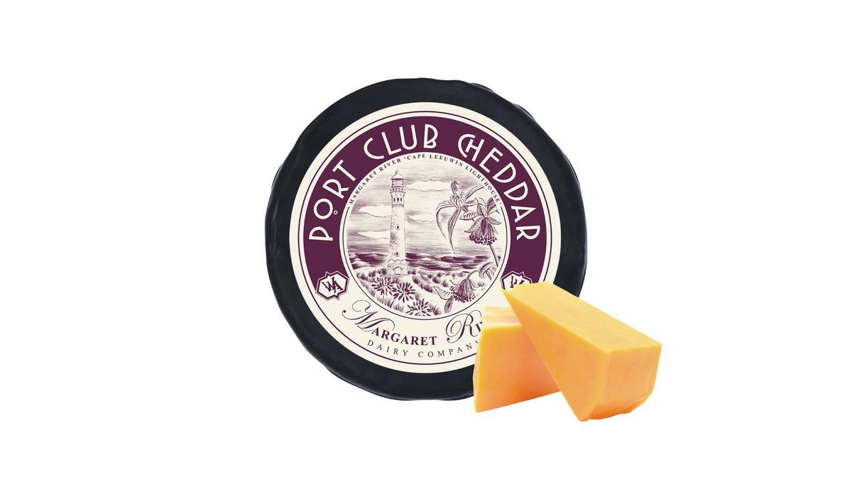 Margaret River Cheddar Port Club Cheddar Cheese 150g – Press & Grocers Co.
