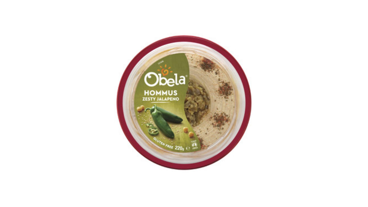 Obela Dip Hommus & Zesty Jalapenos 220g – Press & Grocers Co.