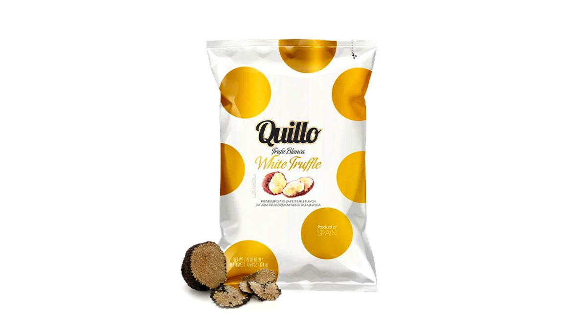 Quillo Potato Chips White Truffle 130g – Press & Grocers Co.