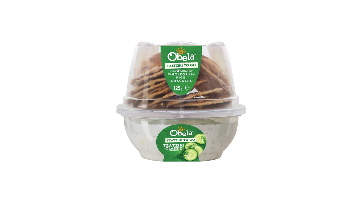 Obela Dip Tzatziki To Go Classic & Sakata Crackers 125g – Press ...