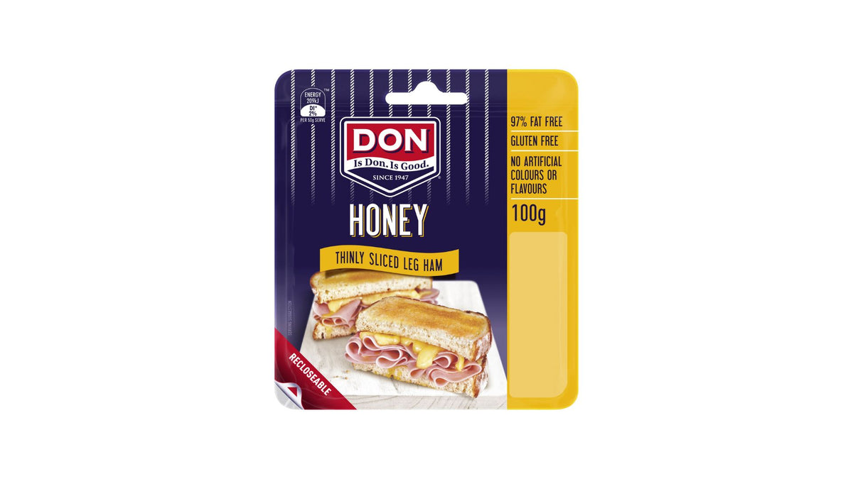 Don Thinly Sliced Honey Leg Ham 100g – Press & Grocers Co.
