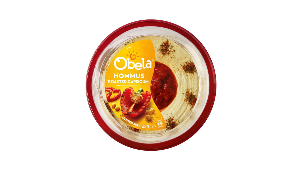 Obela Dip Hommus Roasted Capsicum 220g – Press & Grocers Co.