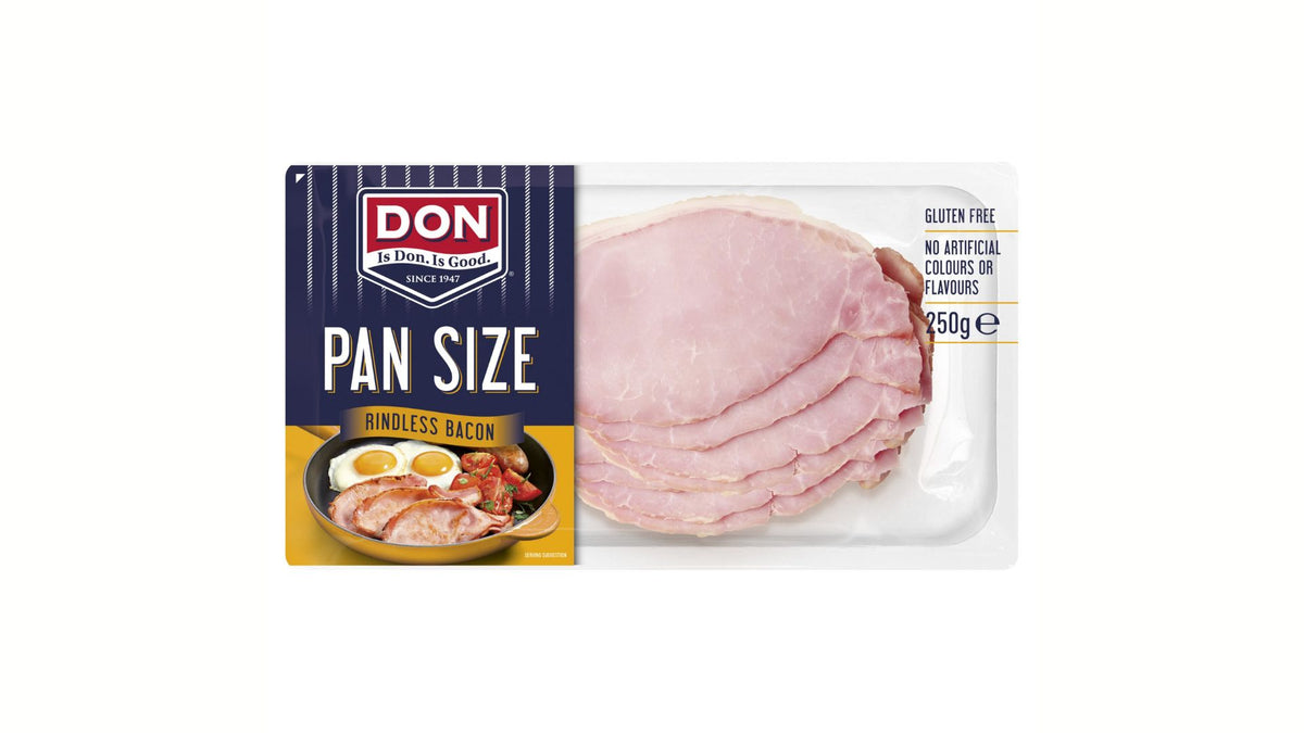 Don Pan Size Middle Rindless Bacon 250g – Press & Grocers Co.