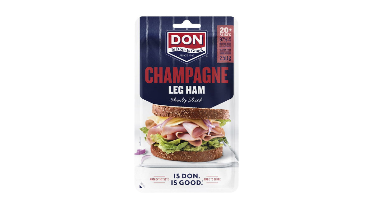 Don Champagne Thinly Sliced Leg Ham 200g – Press & Grocers Co.