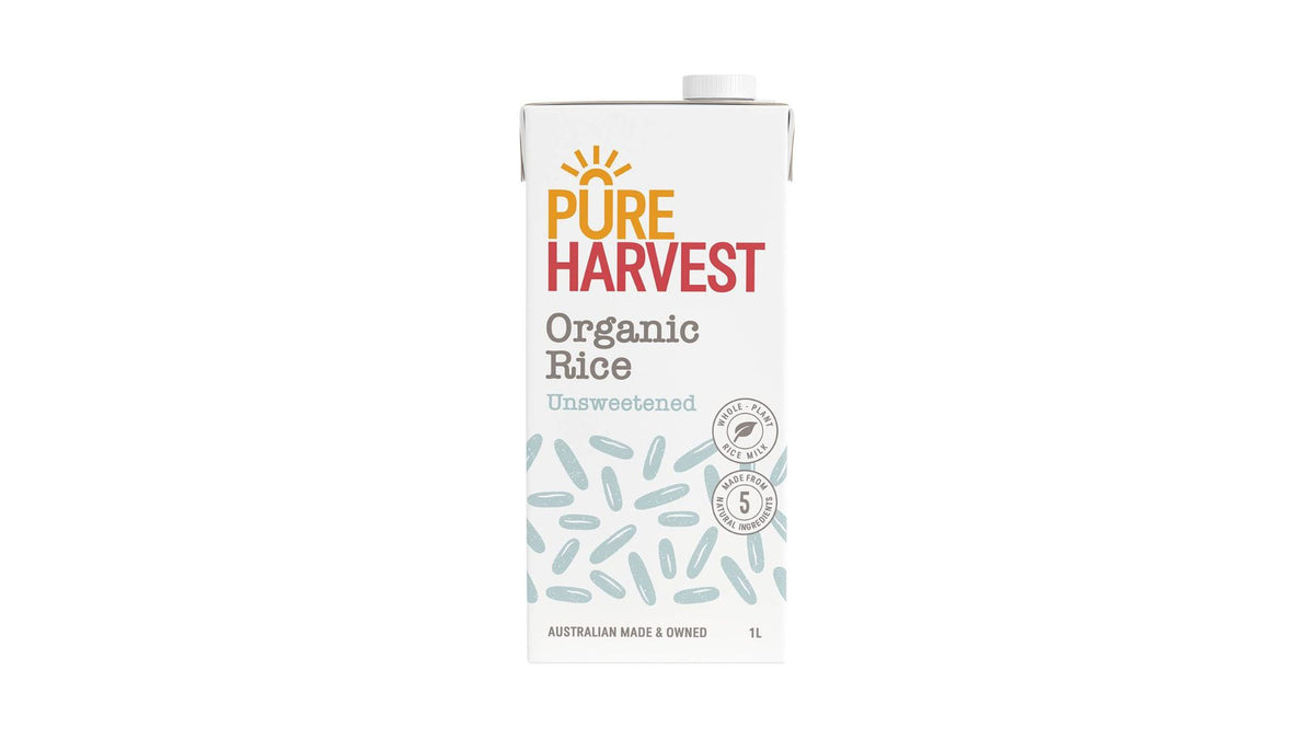 Pure Harvest Organic Rice Unsweetened Milk 1L – Press & Grocers Co.