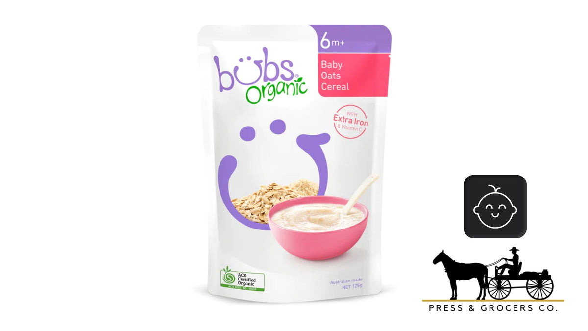 Bubs Organic Baby Oats Cereal 125g – Press & Grocers Co.