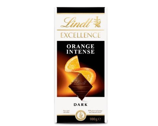 Lindt Dark Orange Intense Block 100g – Press & Grocers Co.